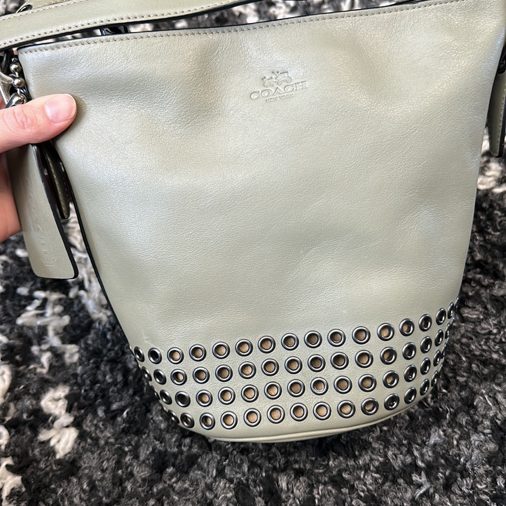 Coach Lite Olive Green Small Duffel Style 32386 - Gem